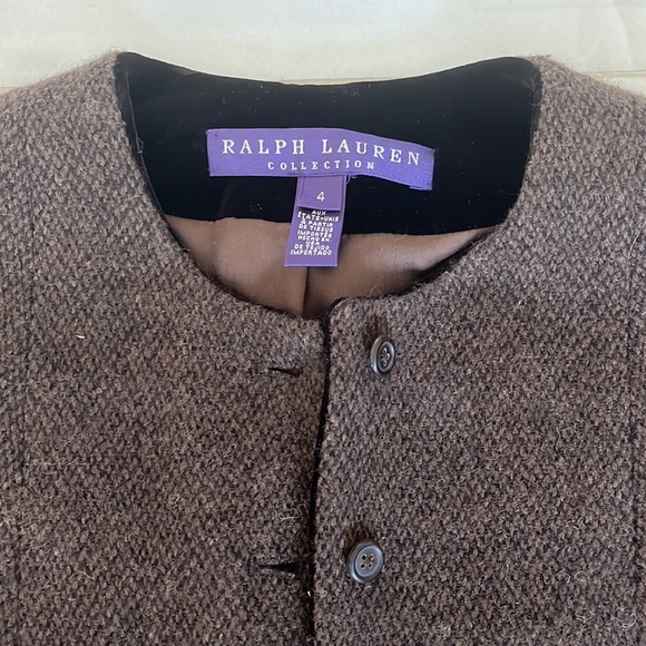 Jackets & Coats | Ralph Lauren Runway Collection Puff Sleeve Tweed ...